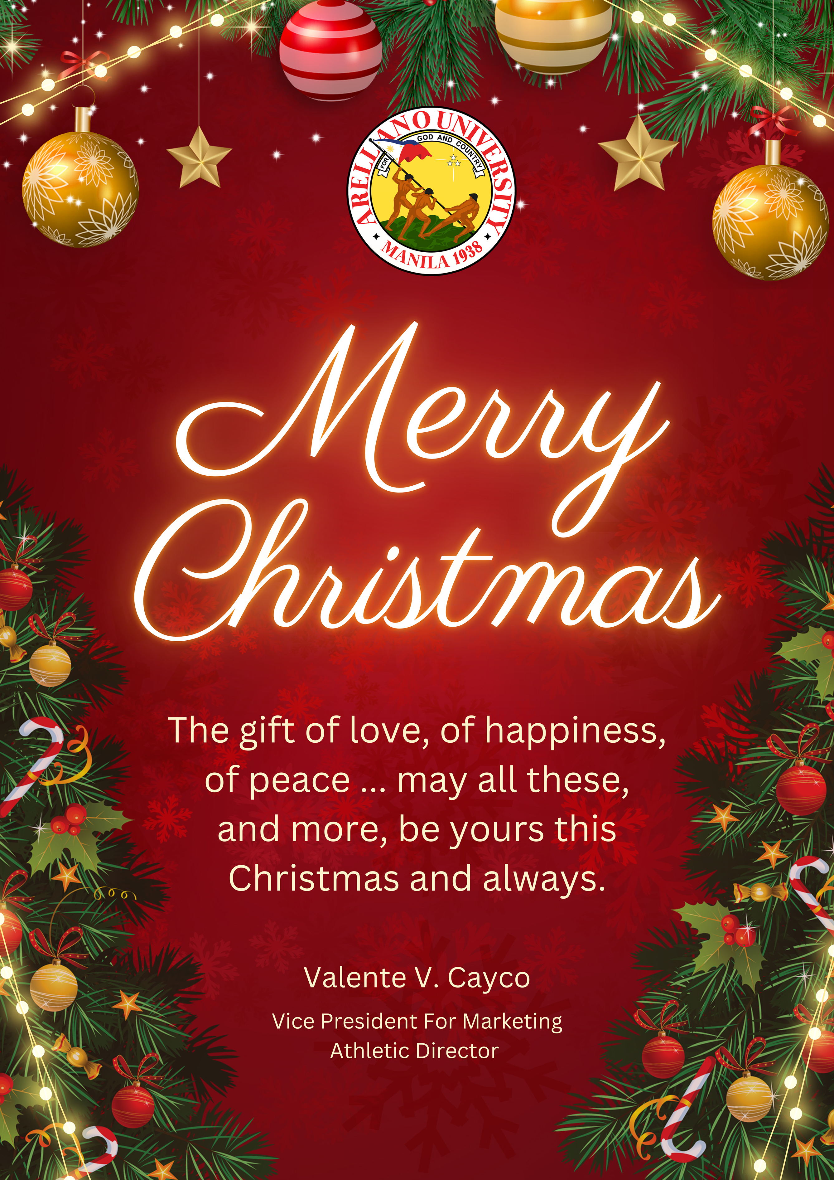 AU | Arellano University News - Christmas Message 2024